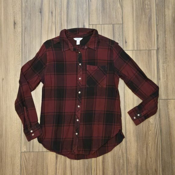 Arizona Jean Company | Tops | 586 Arizona Red Black Flannel Size Med ...